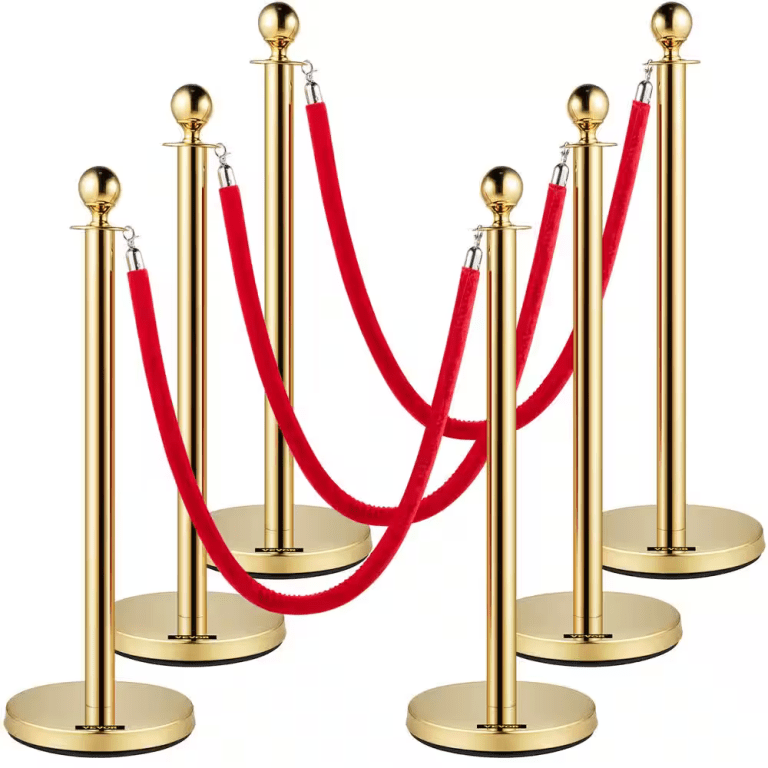 Stanchion Pole Red Rope Hire